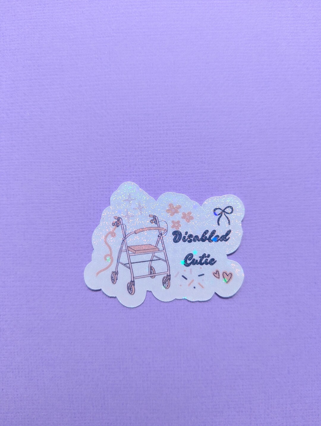 Disabled Cutie Sticker | Rollator Sticker | Walker Sticker | Disabled ...
