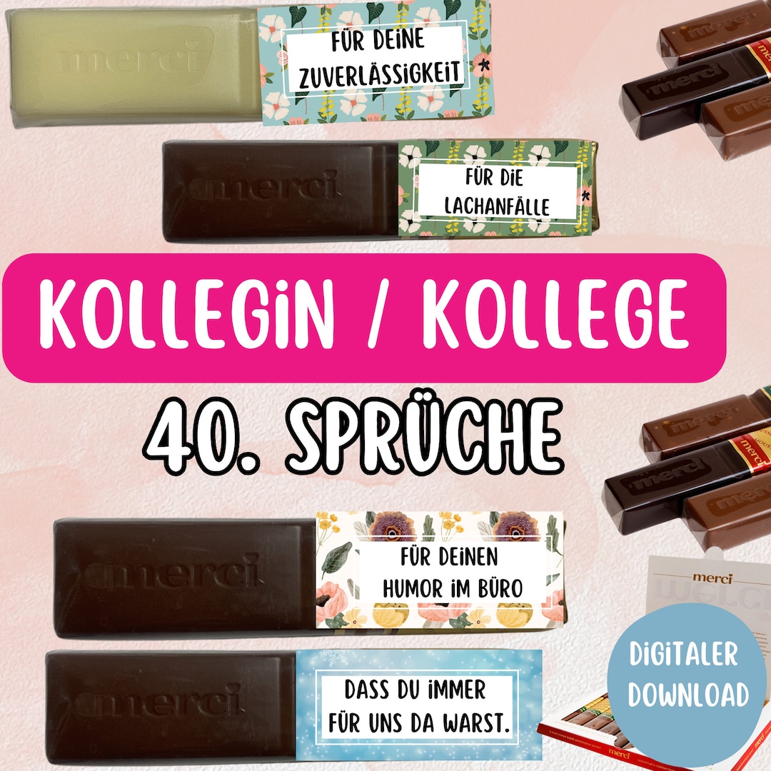 Merci Banderole for Colleagues Digital Download Perfect as a Farewell ...