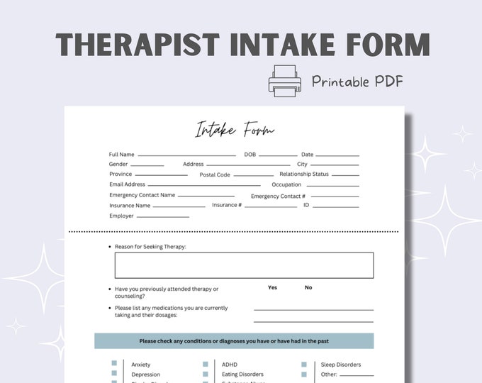 Counseling Intake Form, Informed Consent for Counseling and ...