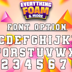 12" Foam Letters & Numbers 1" Thick - Etsy
