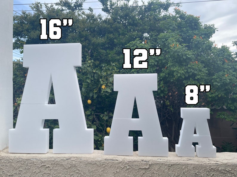 12" Foam Letters & Numbers 1" Thick - Etsy