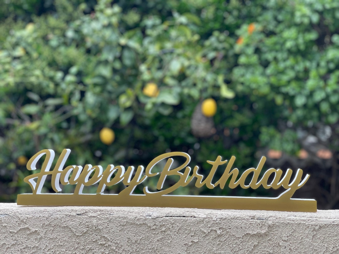 Happy Birthday Foam Table Decor Free Standing - Etsy