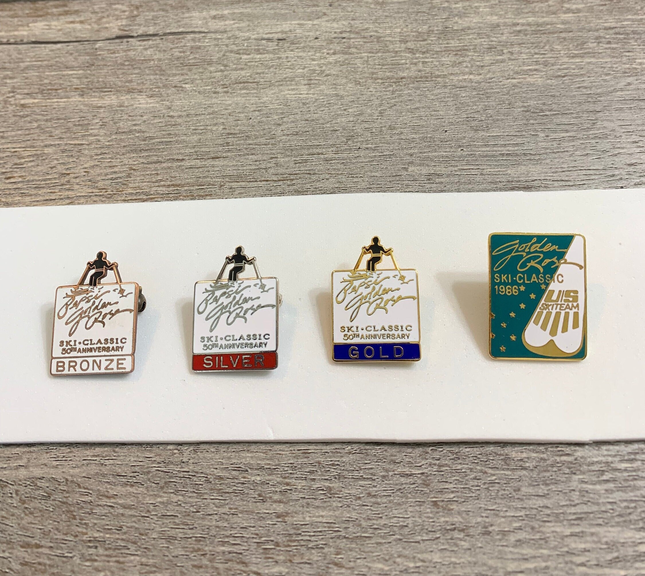 Ski Classic Pins - Pepsi Golden Rose - Lot of 4 - Free Shipping - Etsy