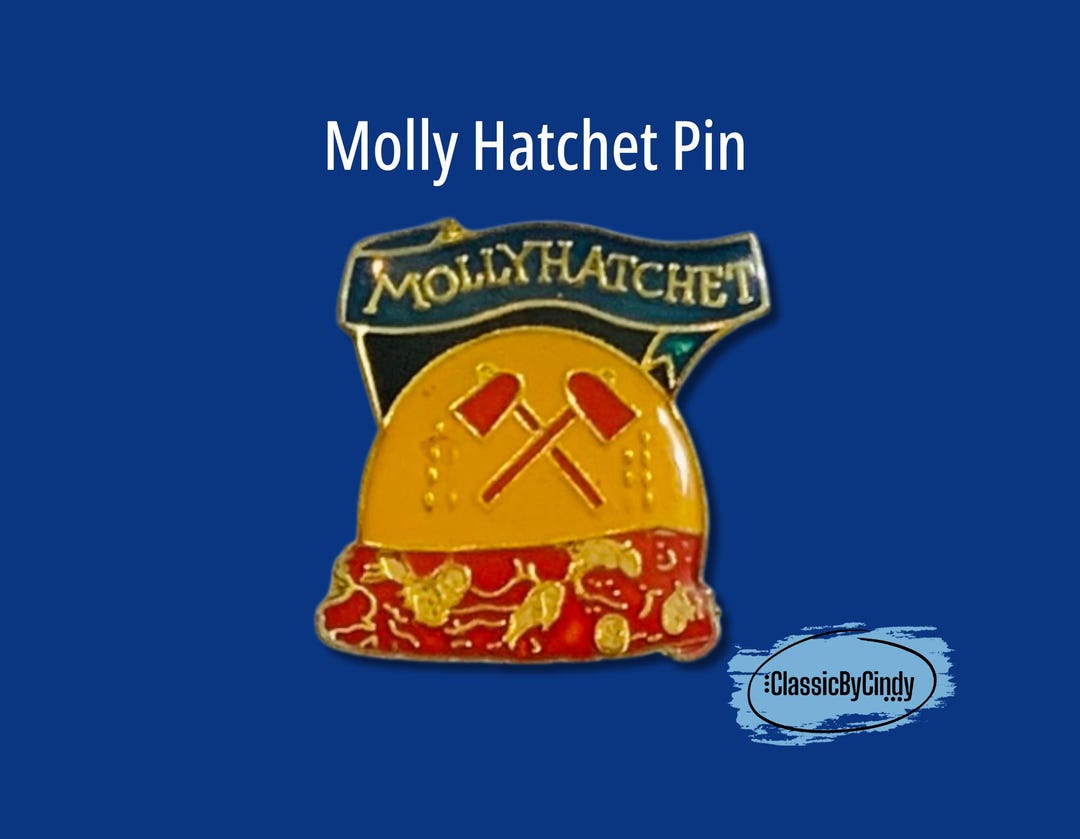 Molly Hatchet Pin – Southern Rock Band – 1970’s – 1980’s - Vintage ...