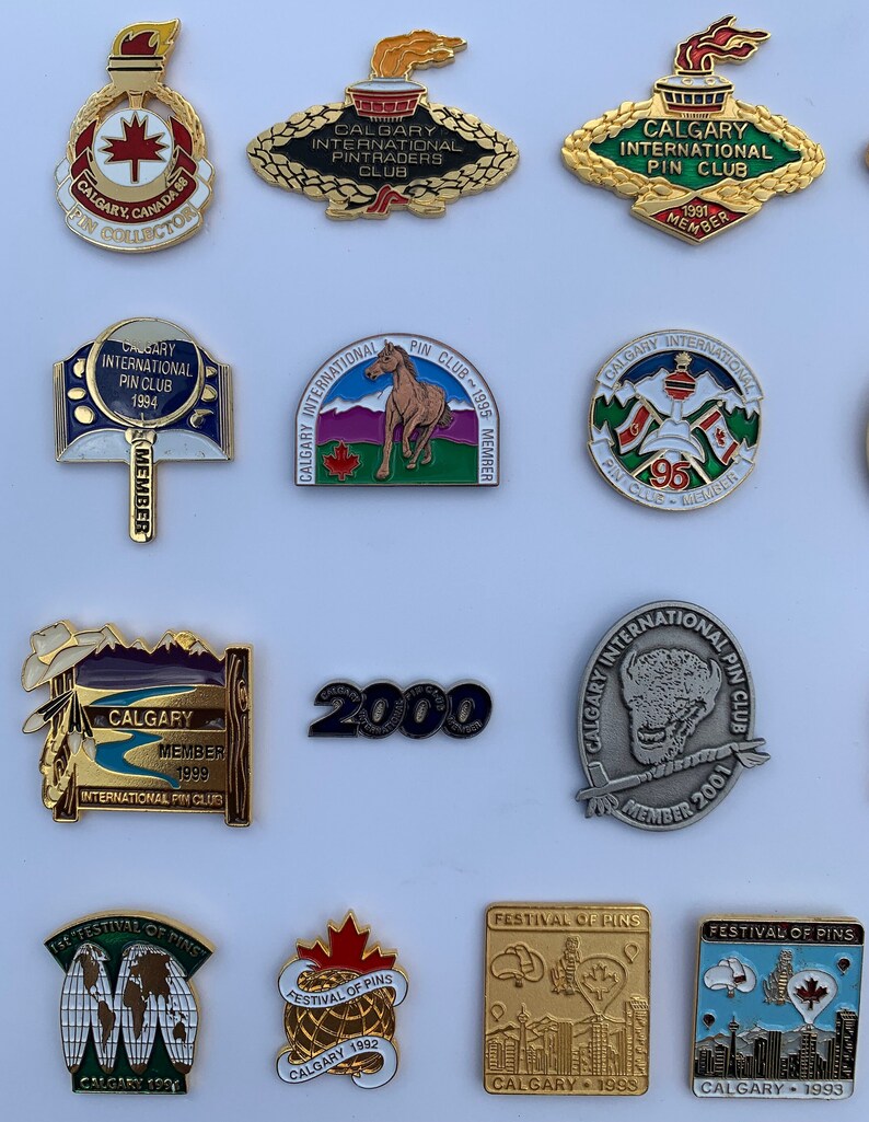 Calgary International Pin Club - Member & Pin Festival Pins – Lot of 25 ...