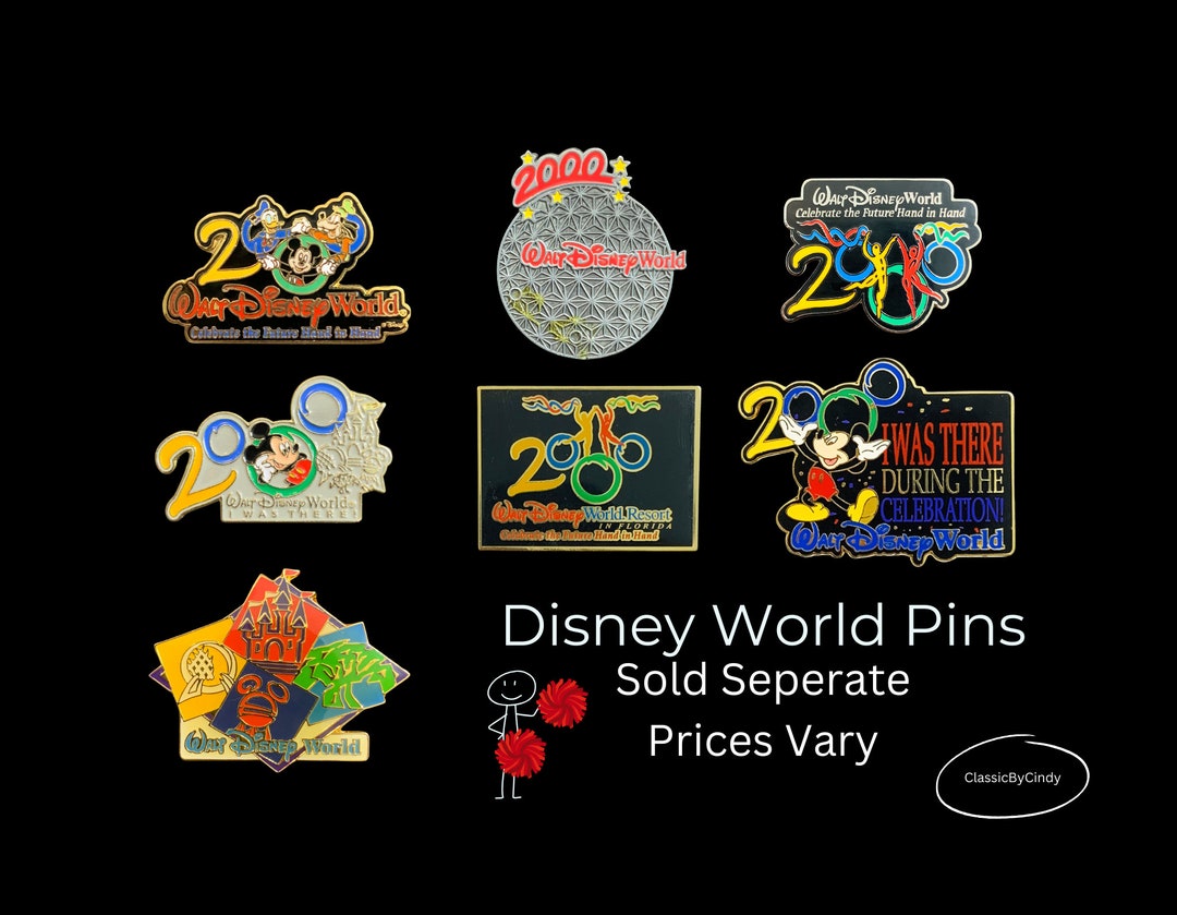 WDW Vintage Pins – Walt Disney World – Year 2000 – WDW Resort – Epcot ...
