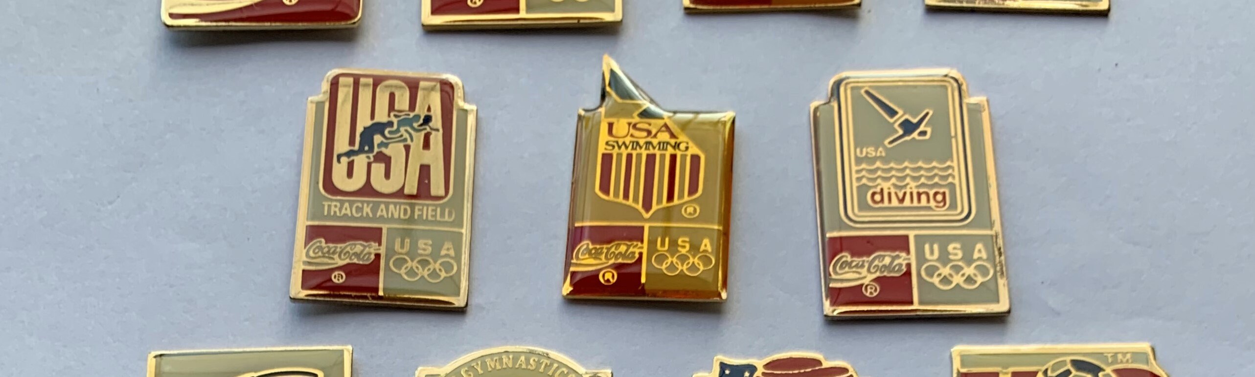 Olympic Pins Coke 1992 Barcelona Logo Athletics Lot of 11 Free Shipping ...