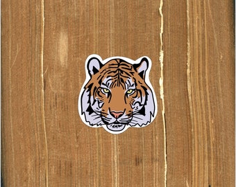Tiger Vinyl Sticker - Etsy