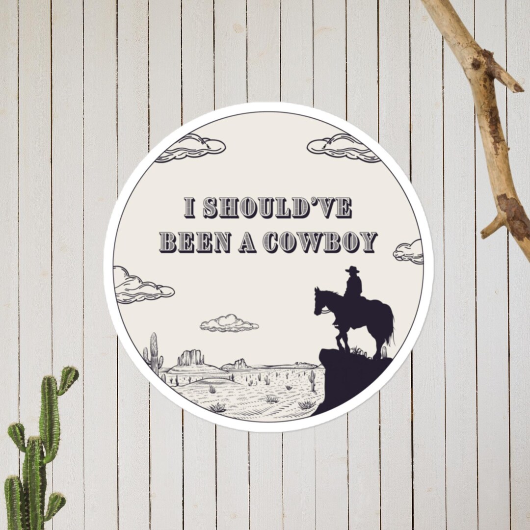 Cowboy Sticker Country Music Matte Vinyl Decal Inspired by Toby Keith ...