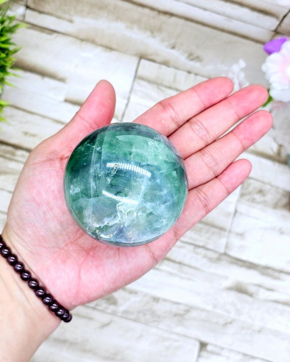 Candy Fluorite Sphere / 63mm / Rainbow Fluorite / Chakra / Rocks and ...