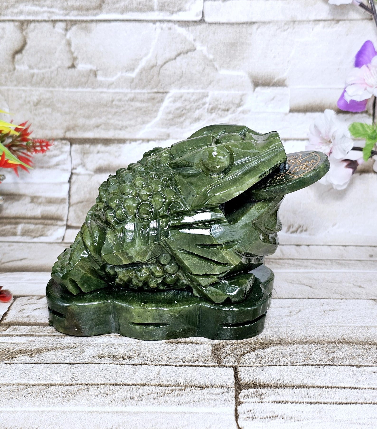 Chinese Money Toad / 2.12 Lbs / Green Jade / Prosperity / Animal Totem ...