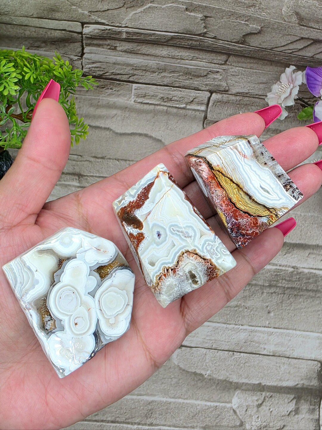 Mexican Lace Agate Freeform / Lace Agate / Chakra / Rocks and Minerals ...
