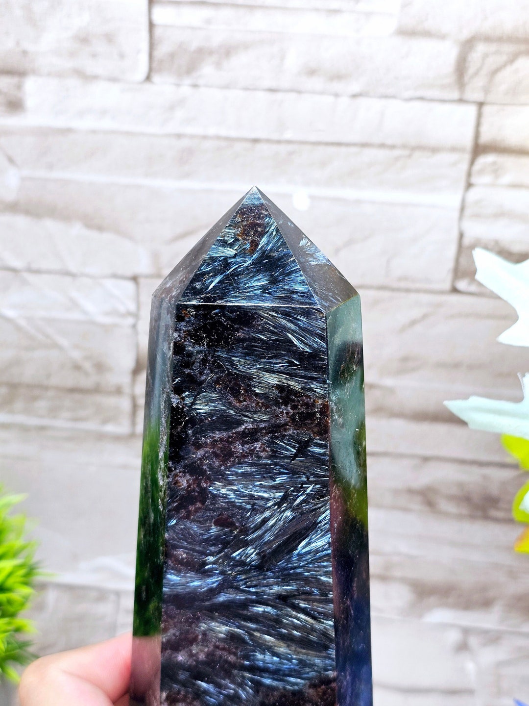 Astrophyllite Tower / Fireworks Tower / Blue Flash / Rocks and - Etsy