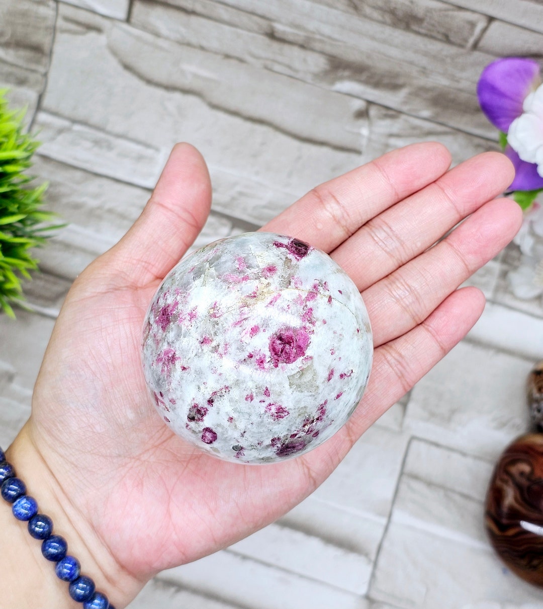 Pink Tourmaline Sphere / 63mm / Chakra / St057 - Etsy