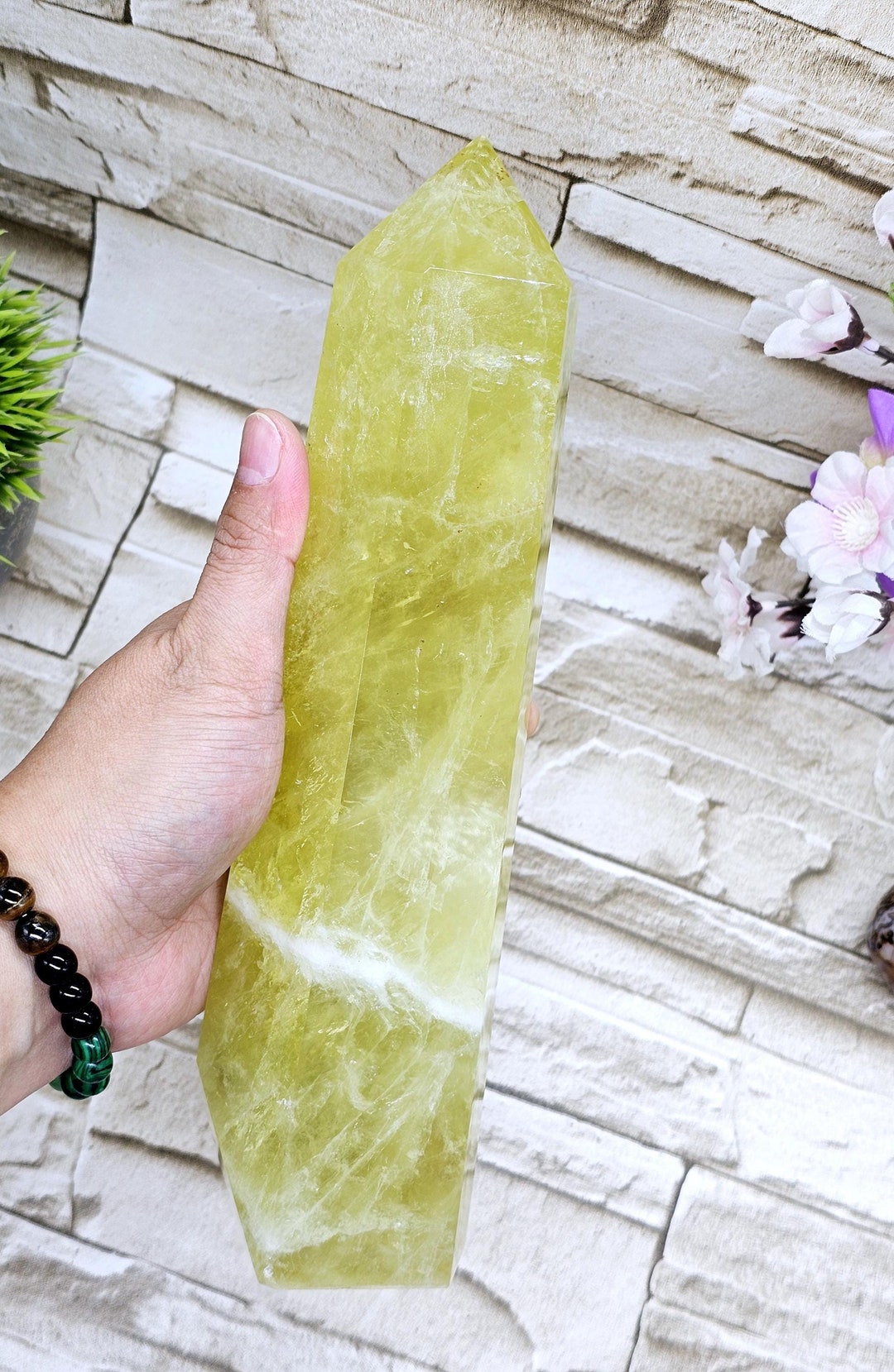 Citrine Tower / 7.2" / Lemon Citrine / Prosperity / Yellow Quartz ...