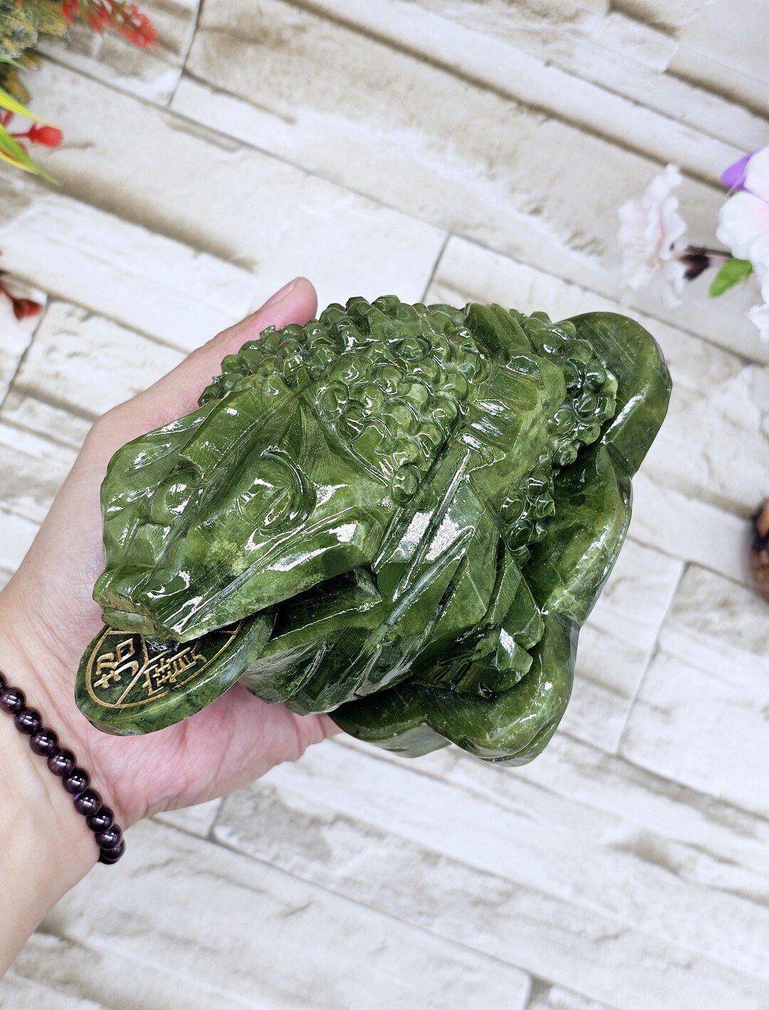 Chinese Money Toad / 2.12 Lbs / Green Jade / Prosperity / Animal Totem ...