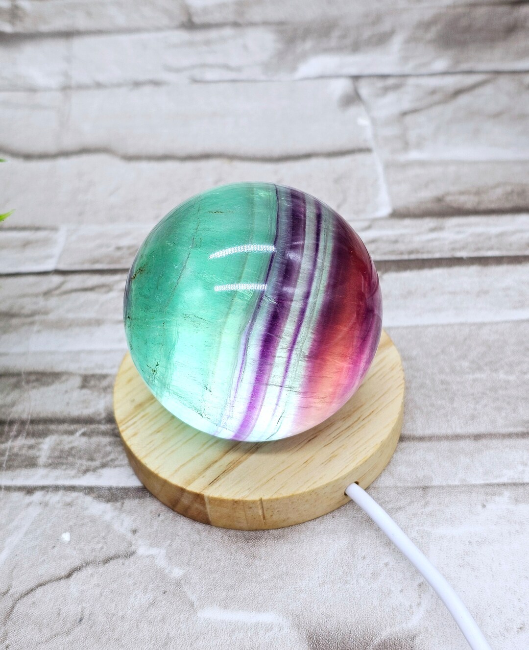 Candy Fluorite Sphere / 53mm / Rainbow Fluorite / Chakra / Rocks and ...