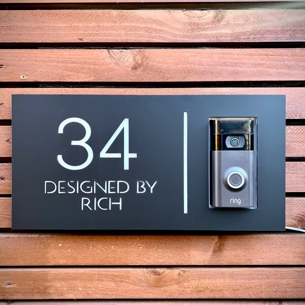 Solar Powered Street Number Sign - Etsy