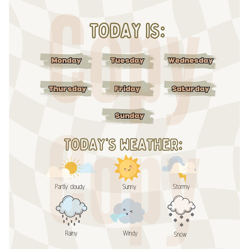 Editable Morning Menu- Neutral - Etsy