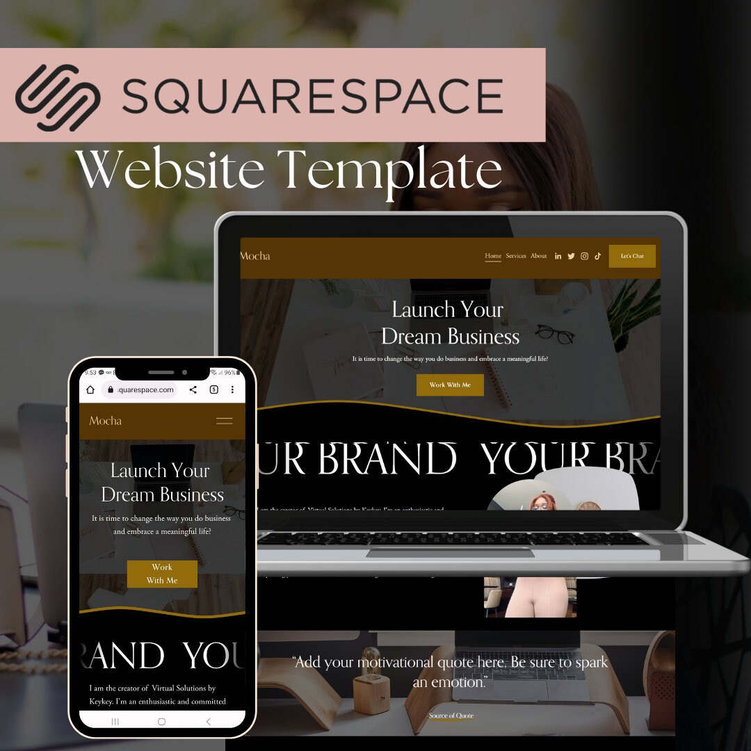 Squarespace Website Template Mocha Theme, Custom Website, Squarespace ...