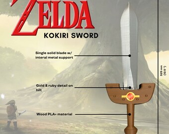 3D Printed Kokiri Sword - Etsy