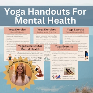 Yoga Handouts for Mental Health: Coping Skills by Therapist | Digital ...