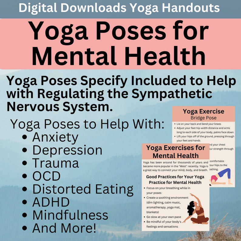 Yoga Handouts for Mental Health: Coping Skills by Therapist | Digital ...