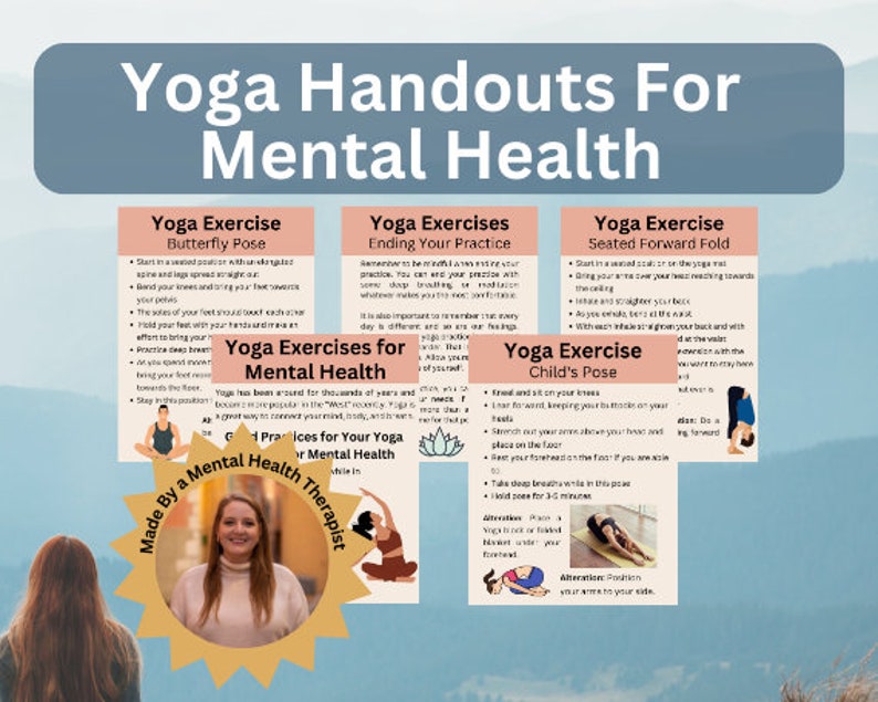 Yoga Handouts for Mental Health: Coping Skills by Therapist | Digital ...