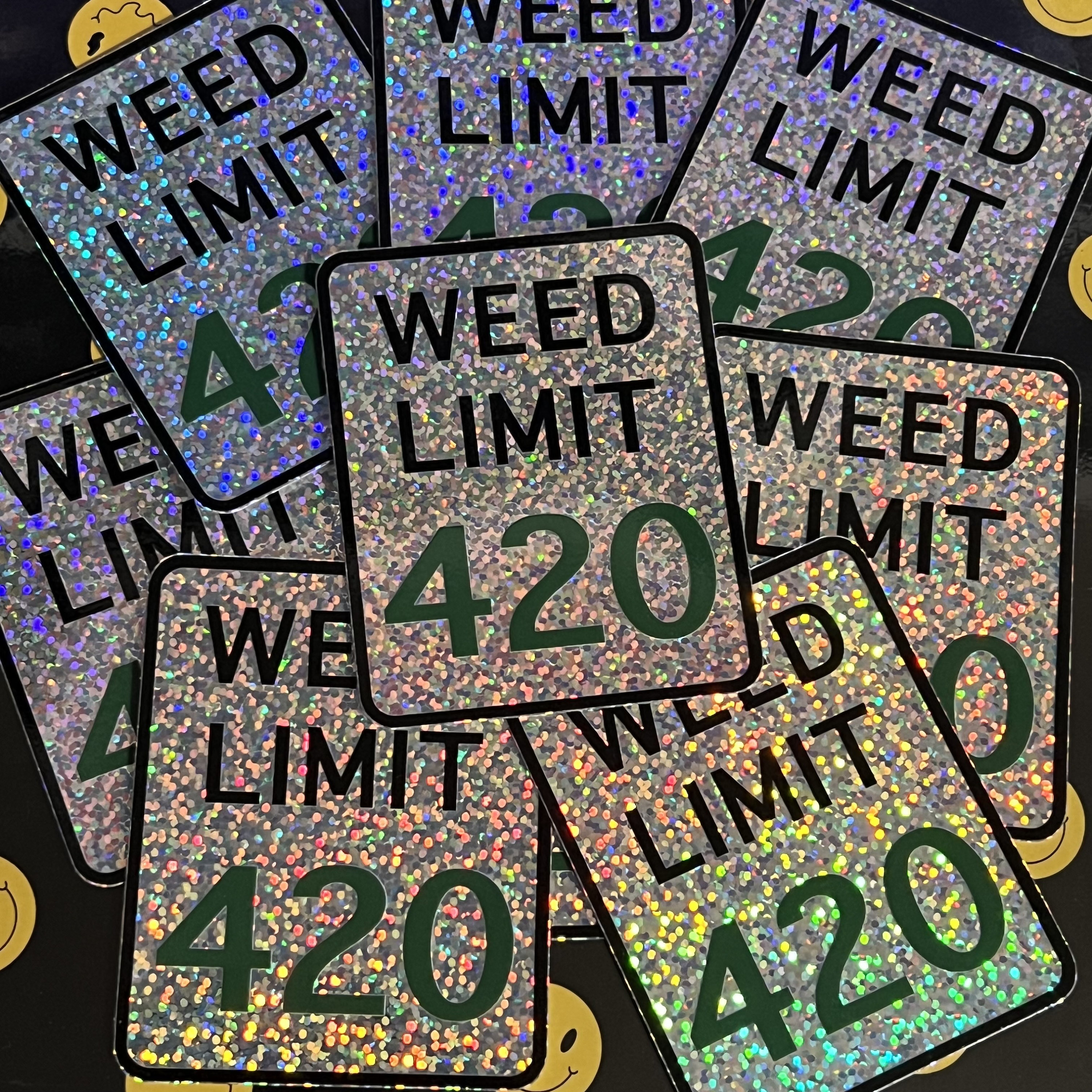 Weed Limit Stoner Sticker, Funny Speed Limit Sign Decal for Stoners ...