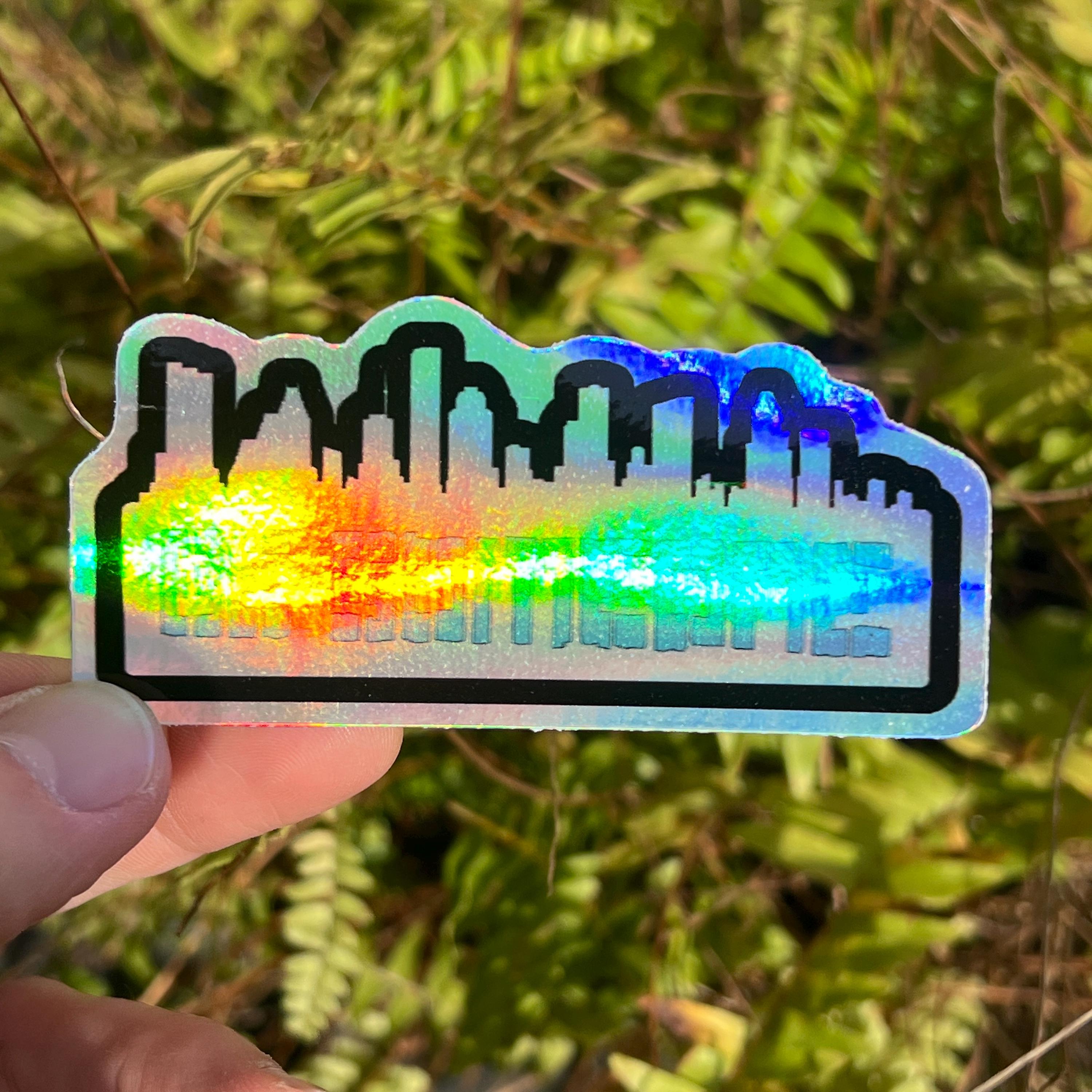 Be Someone Holographic Sticker: Houston Skyline Decal - Etsy