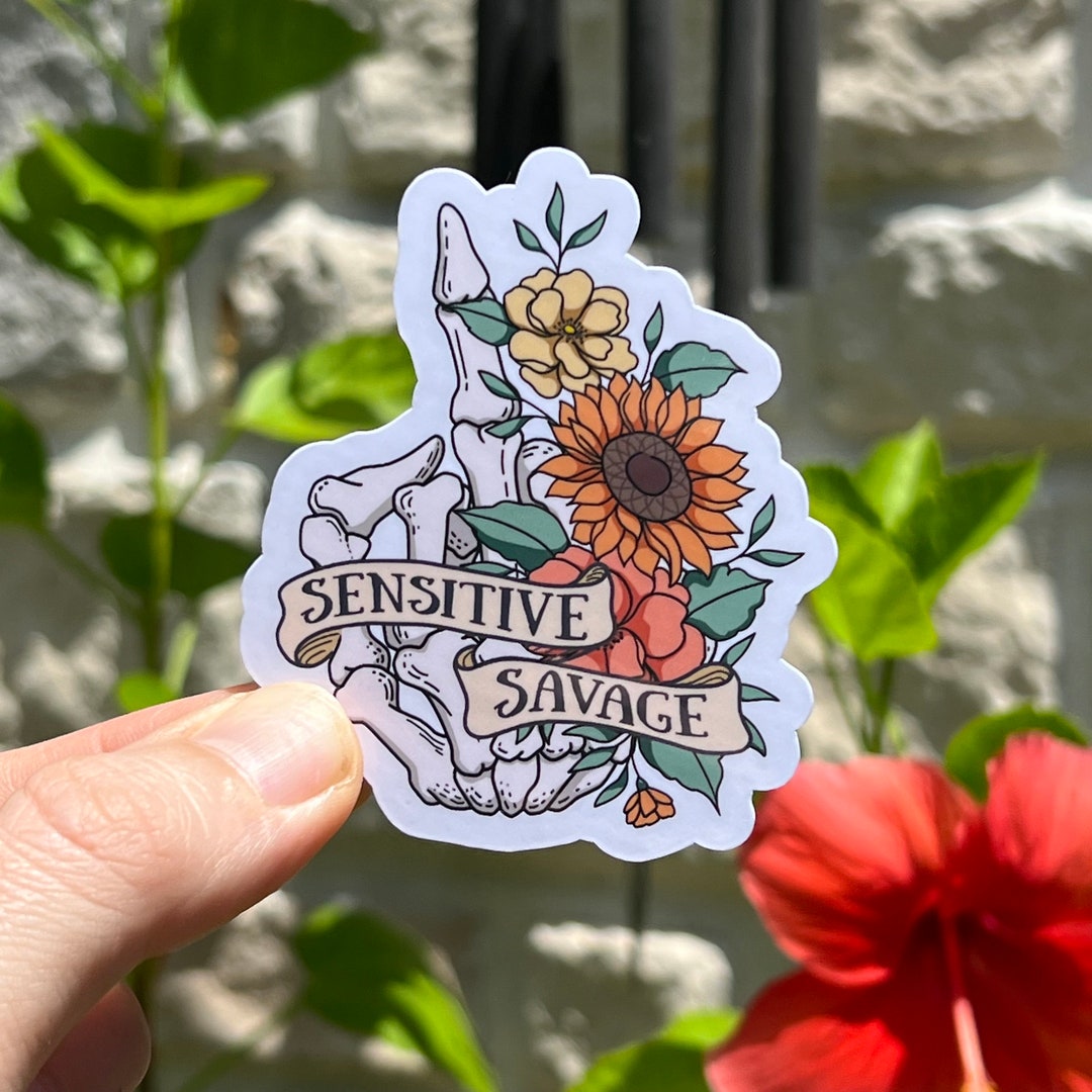 Cute Mental Health Sticker for Sensitive People, Empaths and Emotions ...
