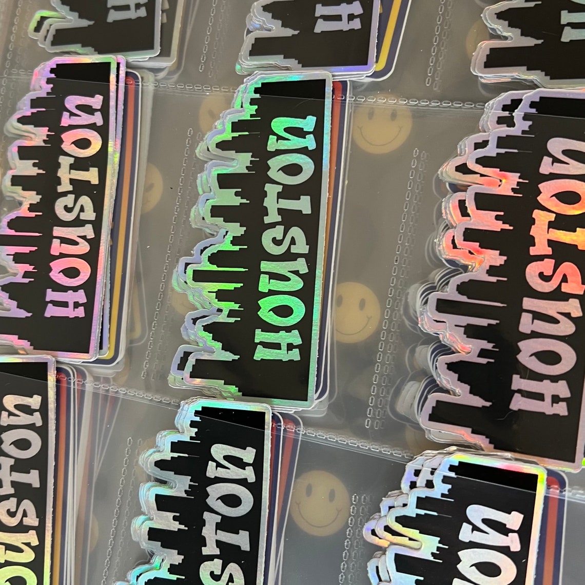 Houston Sticker, Houston TX Holo Sticker Houston Texas Decal, Downtown ...