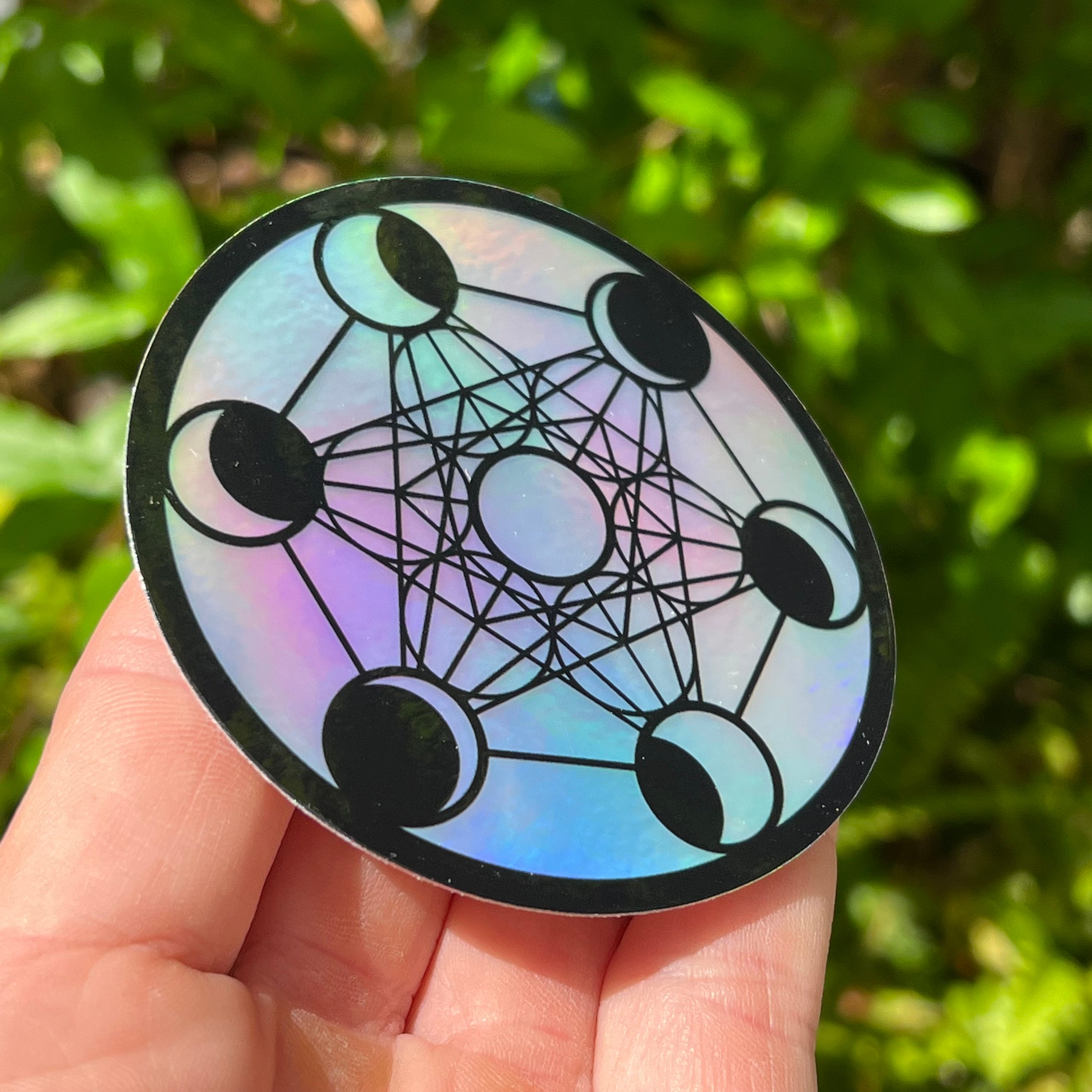 Metatron's Cube Sticker: Sacred Geometry Decal - Waterproof - Etsy