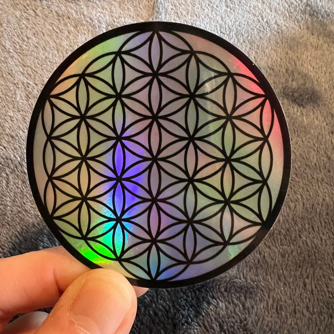 Flower of Life Sticker Holographic Sticker Car Decal - Etsy
