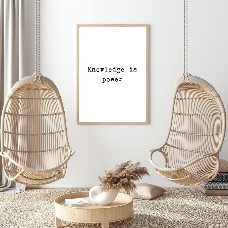 Knowledge is Power, Classroom Quotes, Boho Classroom Decor, Classroom ...