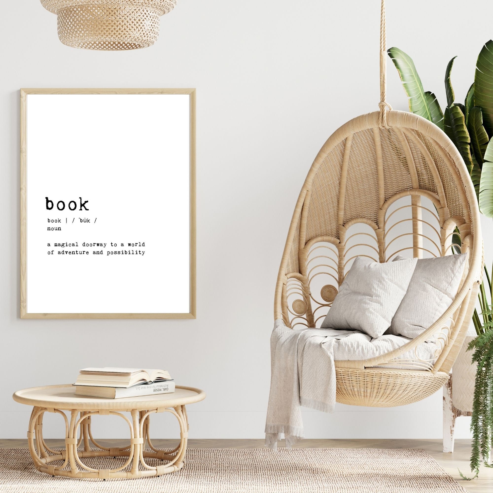 Book Definition, Book Nook, Bookish Wall Art, Book Lover Art Print ...