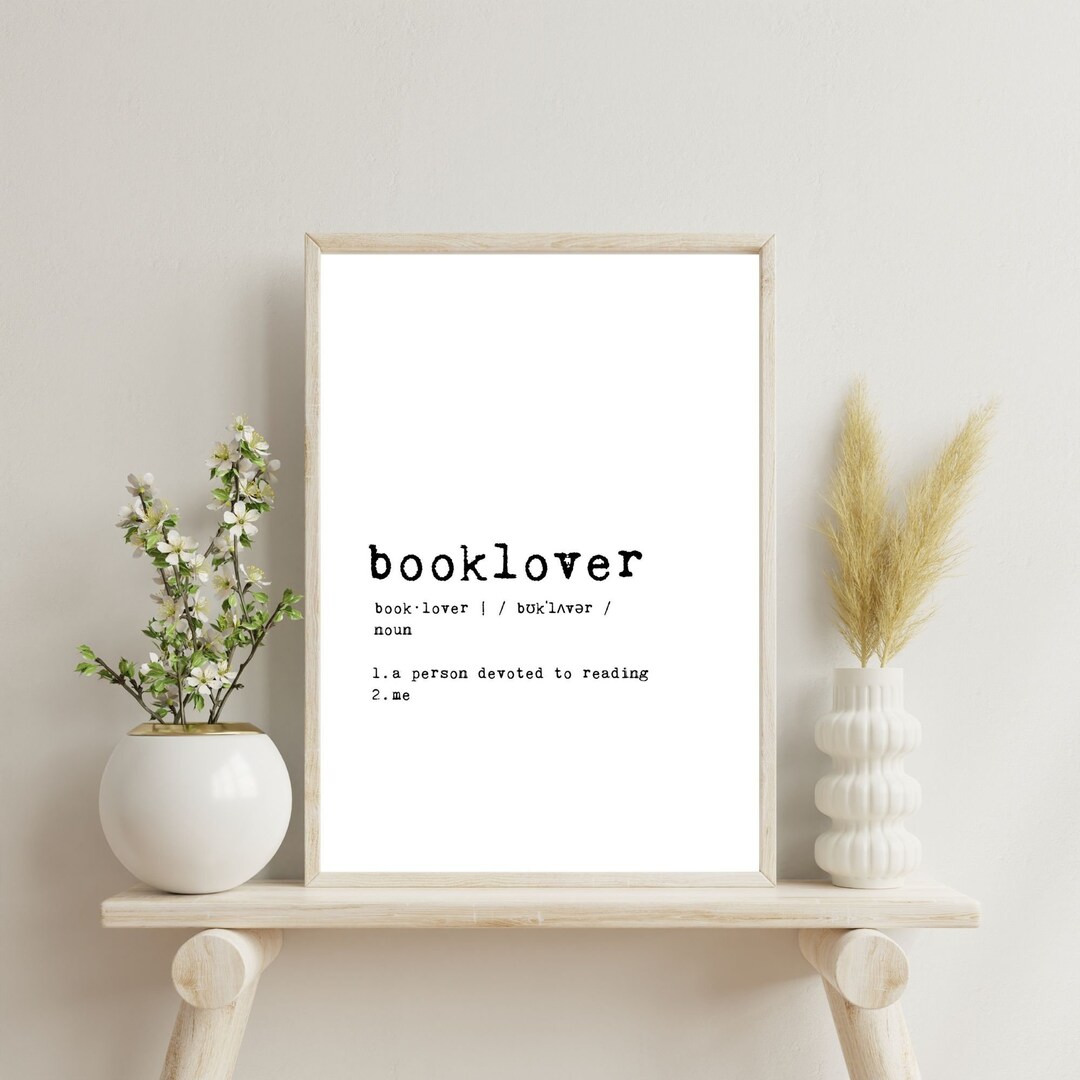 Book Lover Art Print, Book Nook Library, Bookish Art Print, Library Art ...