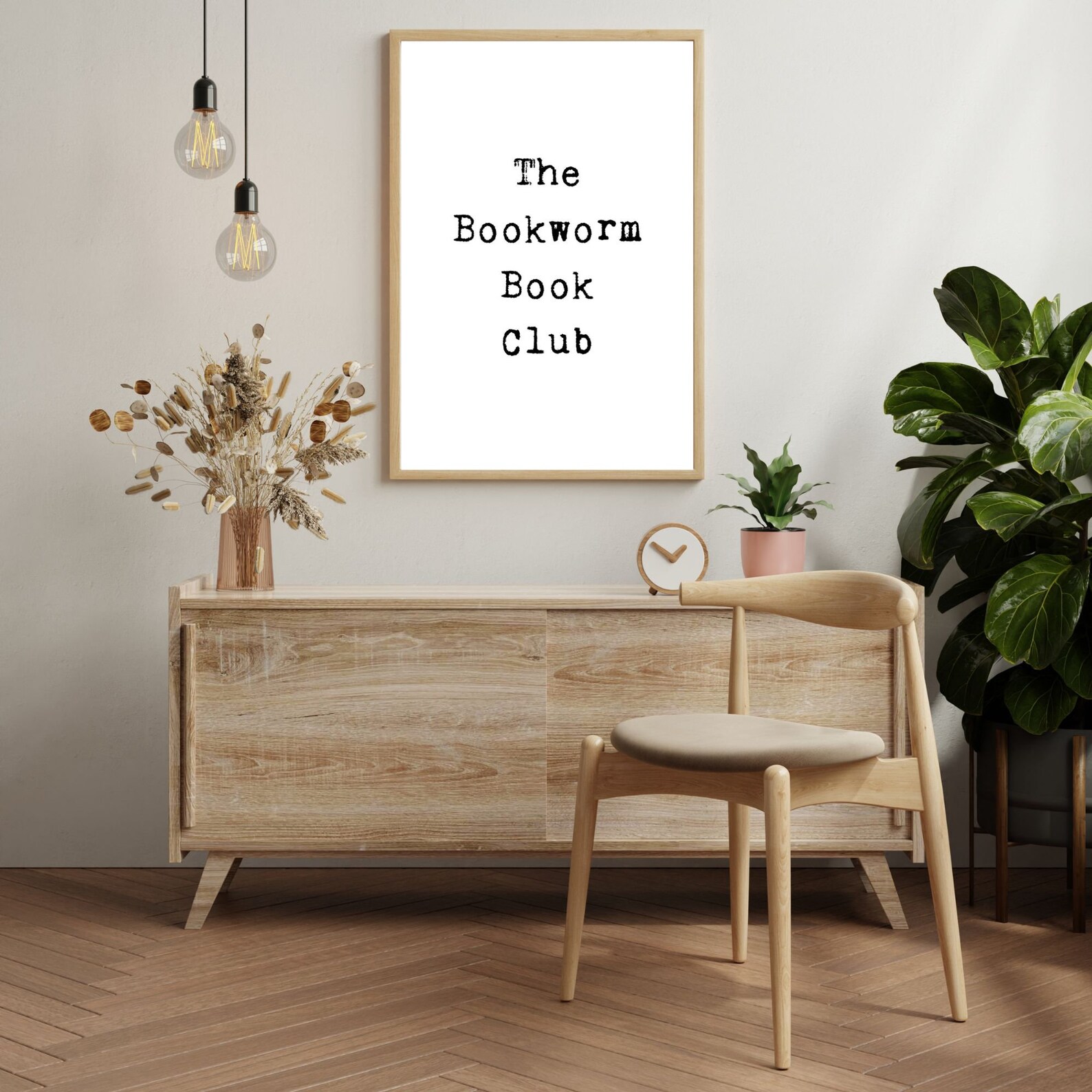 Bookworm Book Club Print, Bookish Wall Art, Book Lover Wall Art, Book ...