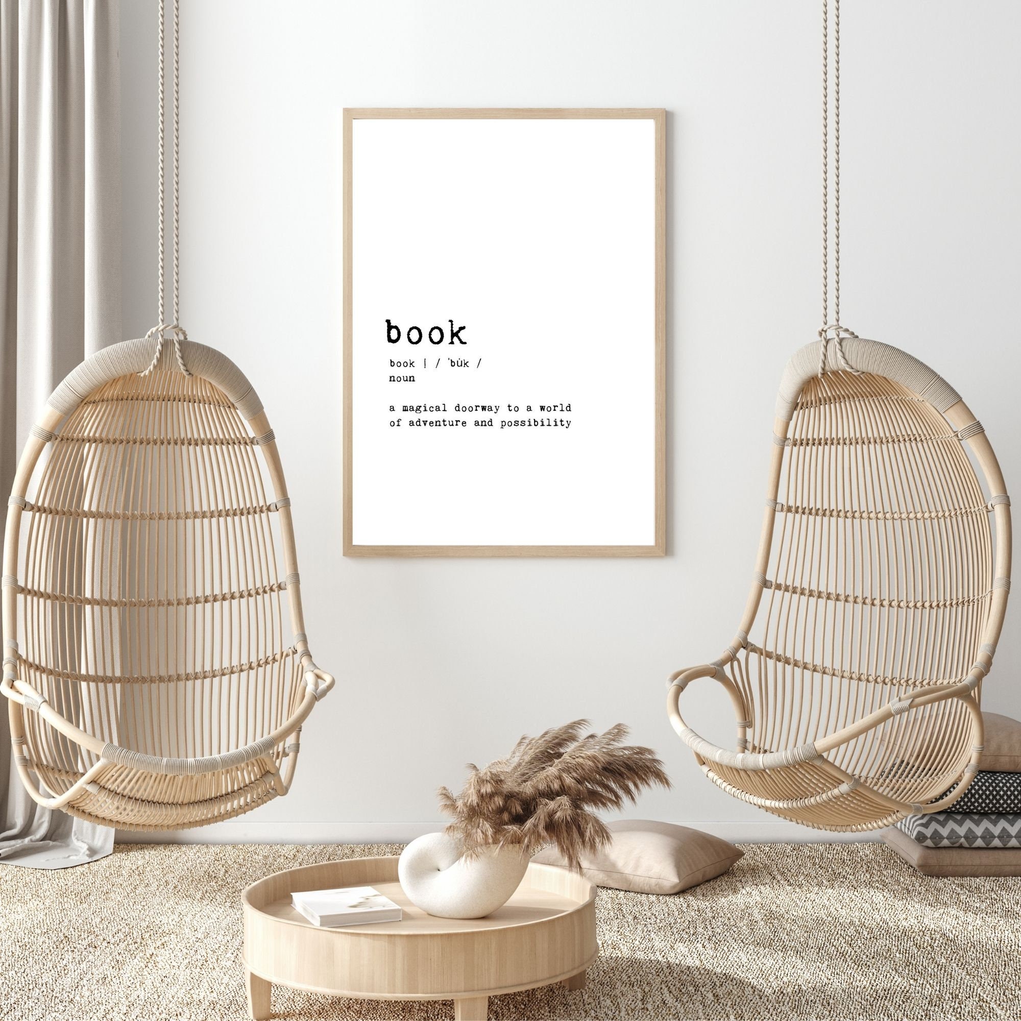 Book Definition, Book Nook, Bookish Wall Art, Book Lover Art Print ...