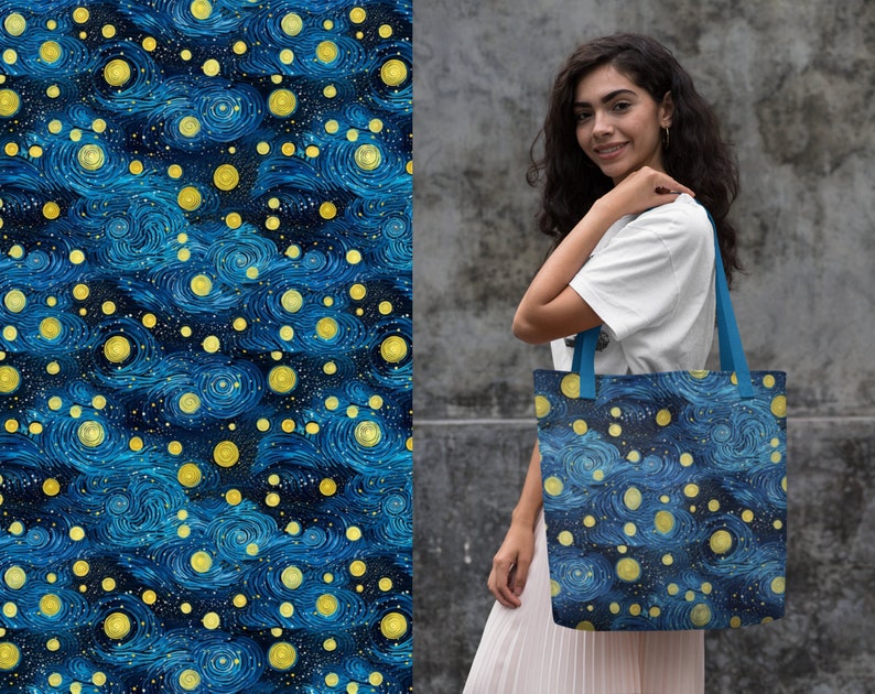 Seamless Pattern Starry Night Inspired Pattern, Star, Abtract Pattern ...