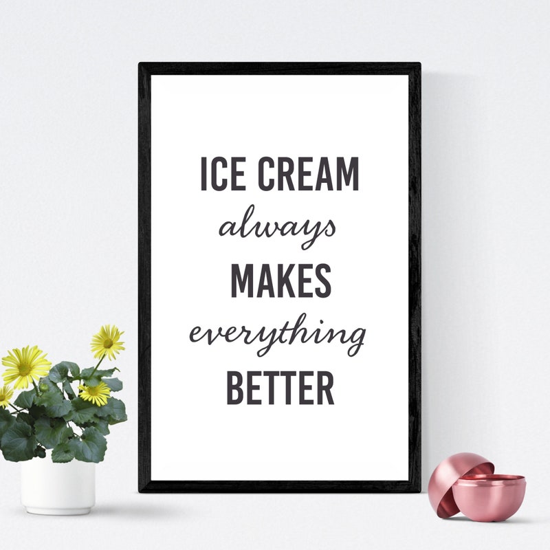 Ice Cream Poster - Etsy