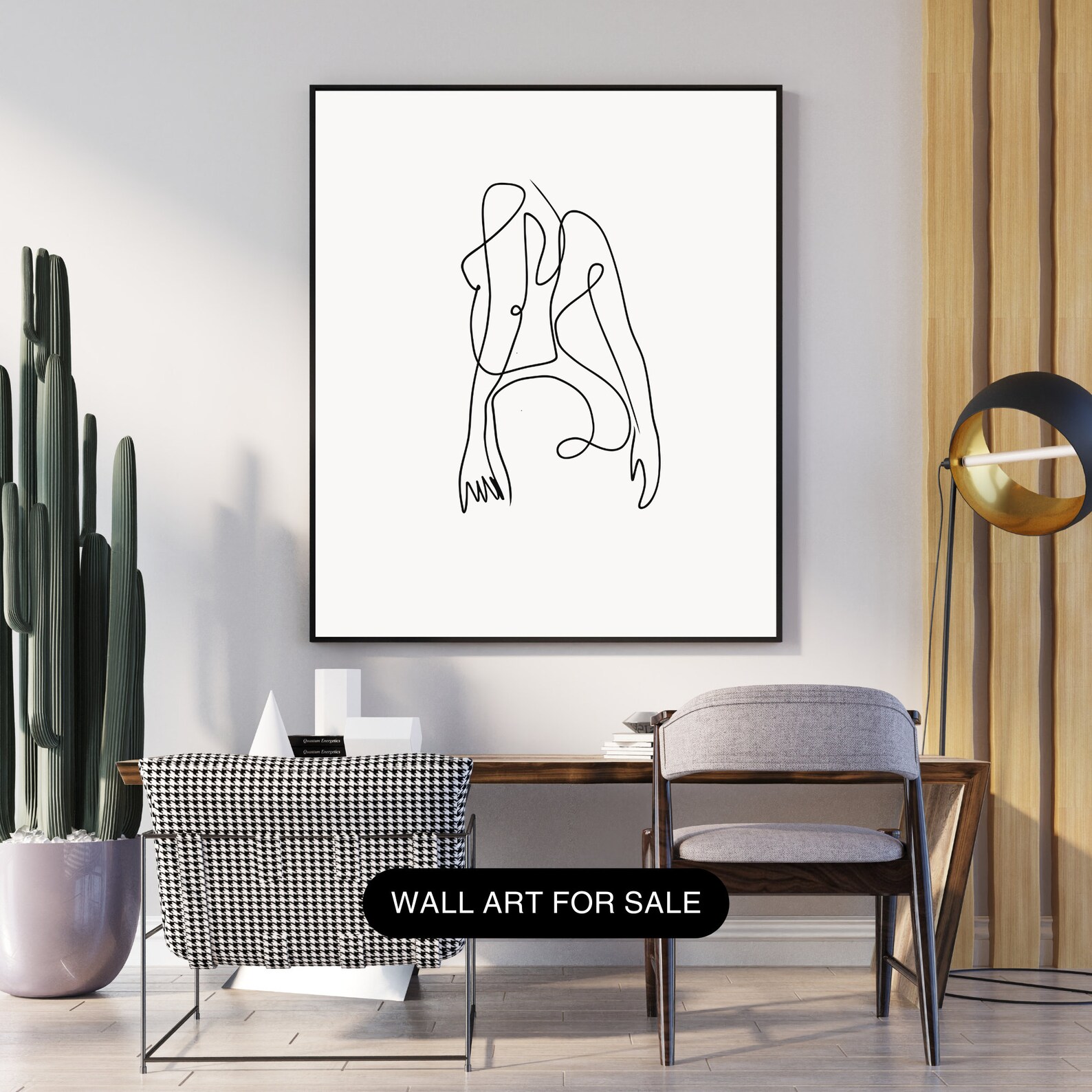 Minimalist Line Art of Human Form - Digital Download, Black and White ...