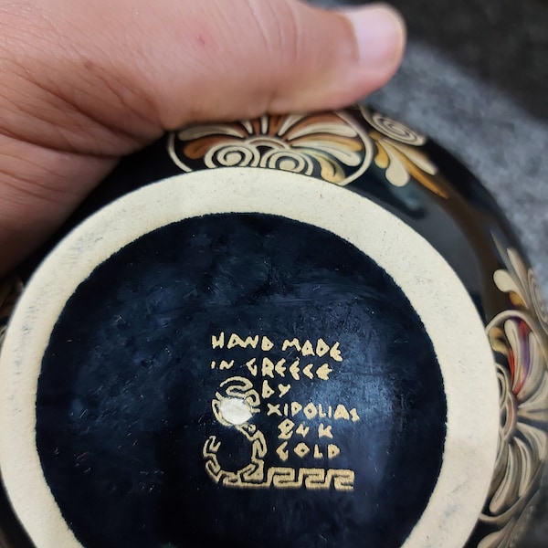 Hand Made in Greece 24k Gold Vase - Etsy