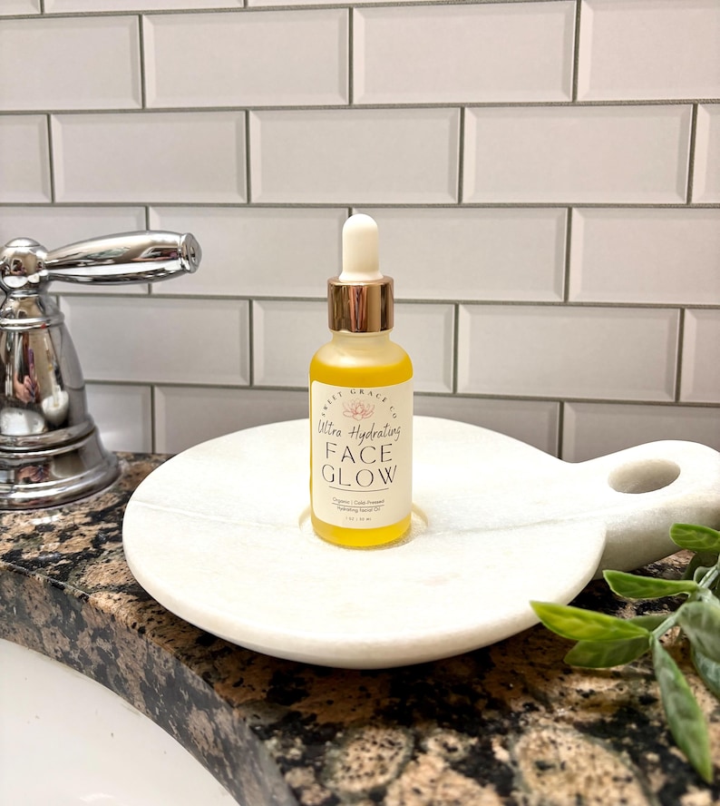 Organic Hydrating Face Serum: Rosehip, Argan, Jojoba Oil, Glowing Skin ...