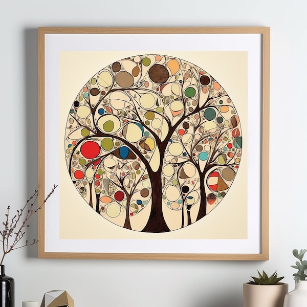 Modern Tree Art - Etsy