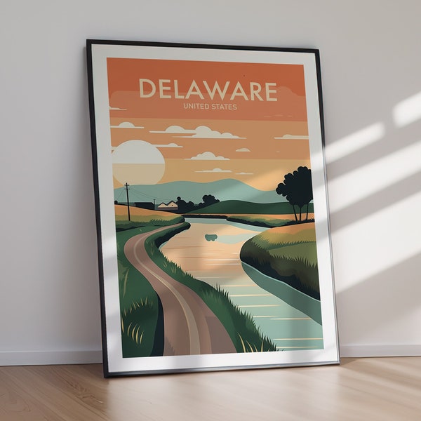 Delaware Poster - Etsy