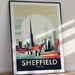 SHEFFIELD PRINTABLE Poster, England, Travel Poster, Printable Art, Art ...