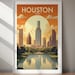 HOUSTON Printable Poster, Digital Download, Wall Art, Wanderlust, Gift ...