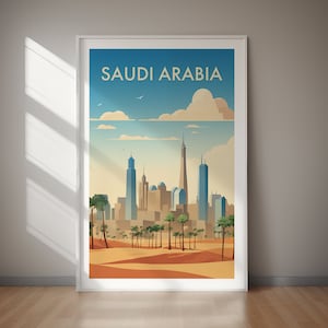 SAUDI ARABIA, Printable Travel Poster, Wall Art, Instant Download ...