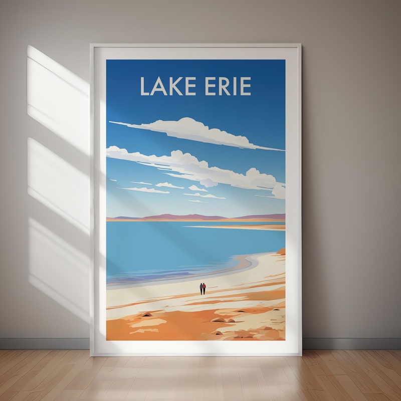 Vintage Lake Poster - Etsy
